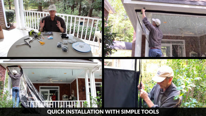 Clear Vinyl Self-Installation Advantages - Mosquito Curtains