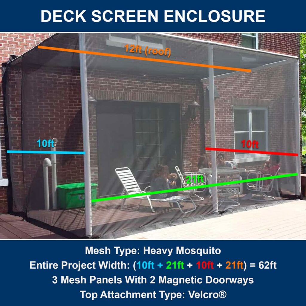 Screened in Decks - Mosquito Curtains