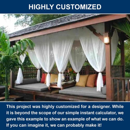 Pergola Screen Curtains - Mosquito Curtains