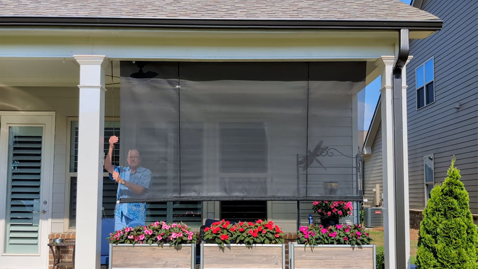 Roll Up Shade Screens - Mosquito Curtains