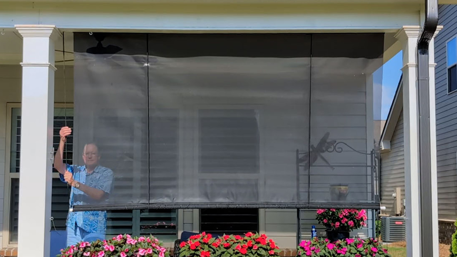 Roll Up Shade Mesh Screens - Mosquito Curtains